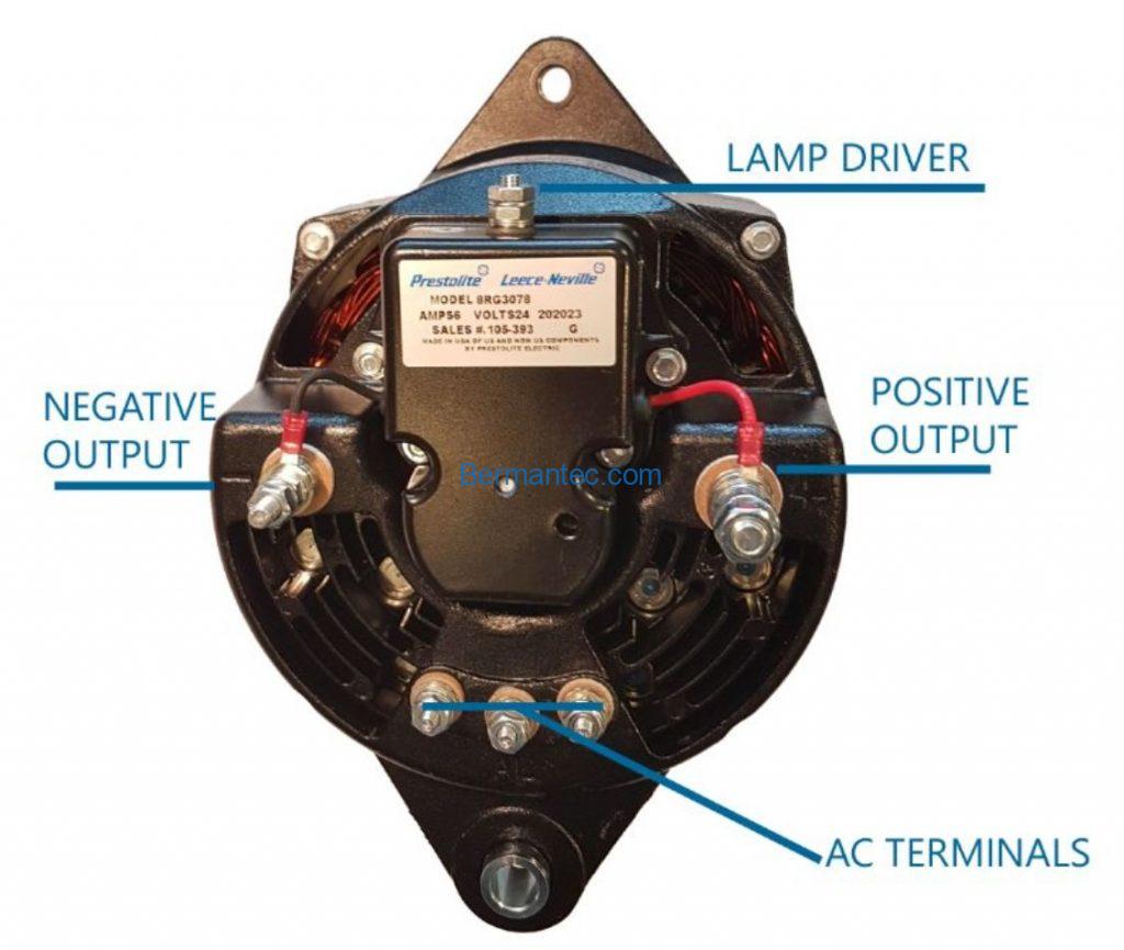 Alternator, 24V - 110A, Prestolite 110-459 | BermanTec